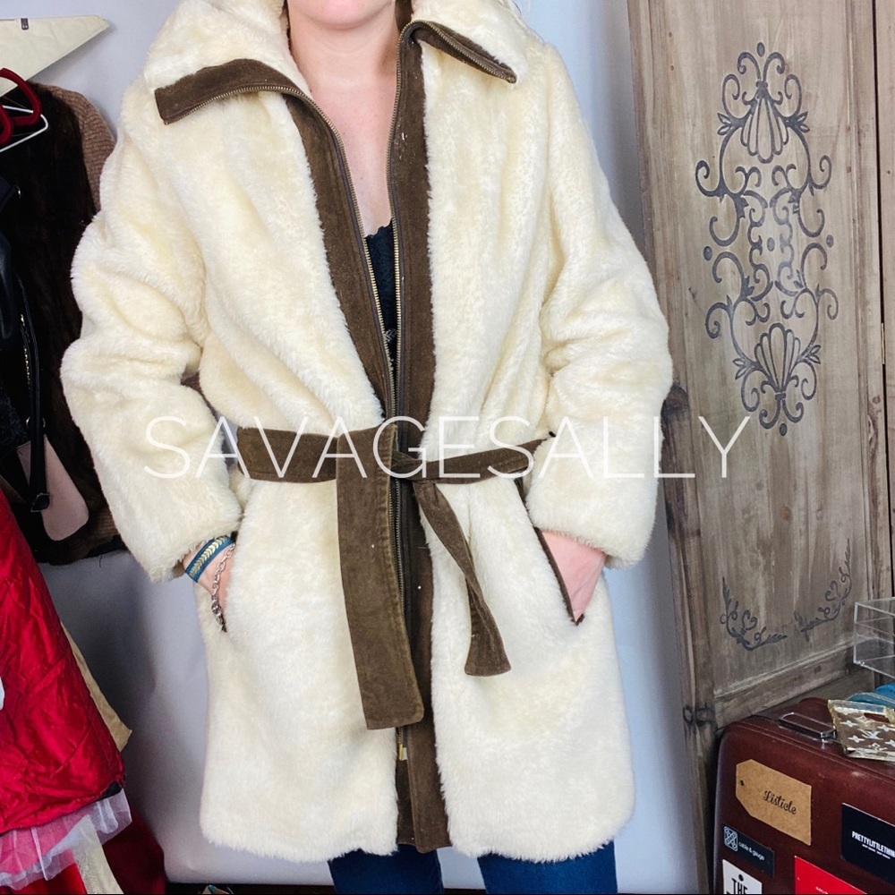 Vintage 60s Teddy Pea Coat - Gem